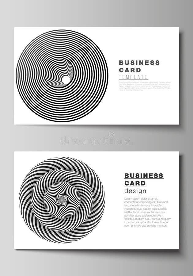 The Minimalistic Abstract Vector Illustration Layout of Two Creative ...