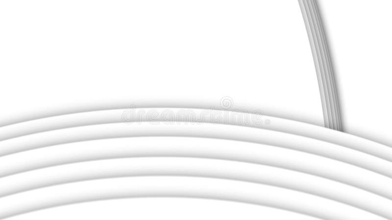 Minimalistic Abstract White Background. Elegant Curved Lines with ...
