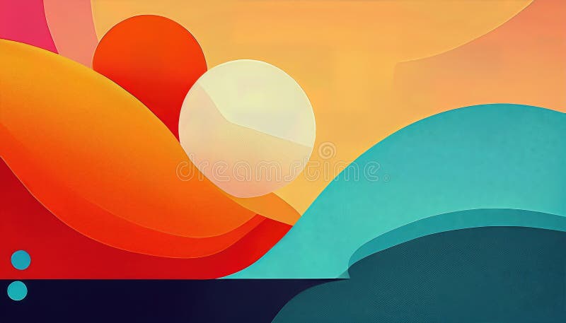 Minimalistic Abstraction Monochrome Geometry Amidst a Flat Background, Showcasing Stark ...