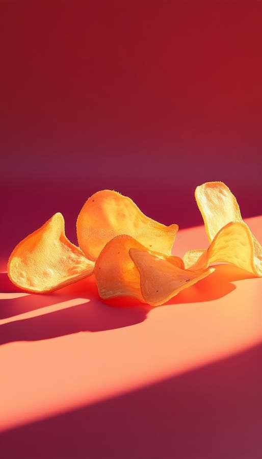 Minimalistic Advertisement for Single Chips Packet with Bright Colors ...