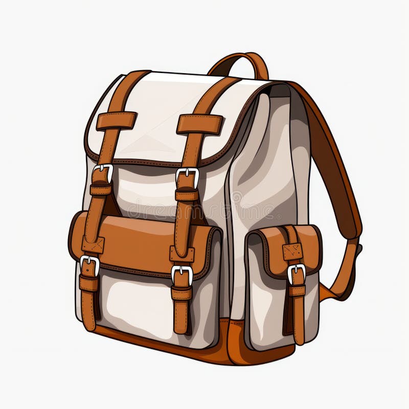 Minimalistic Animation of a Backpack AI Generated Stock Illustration ...