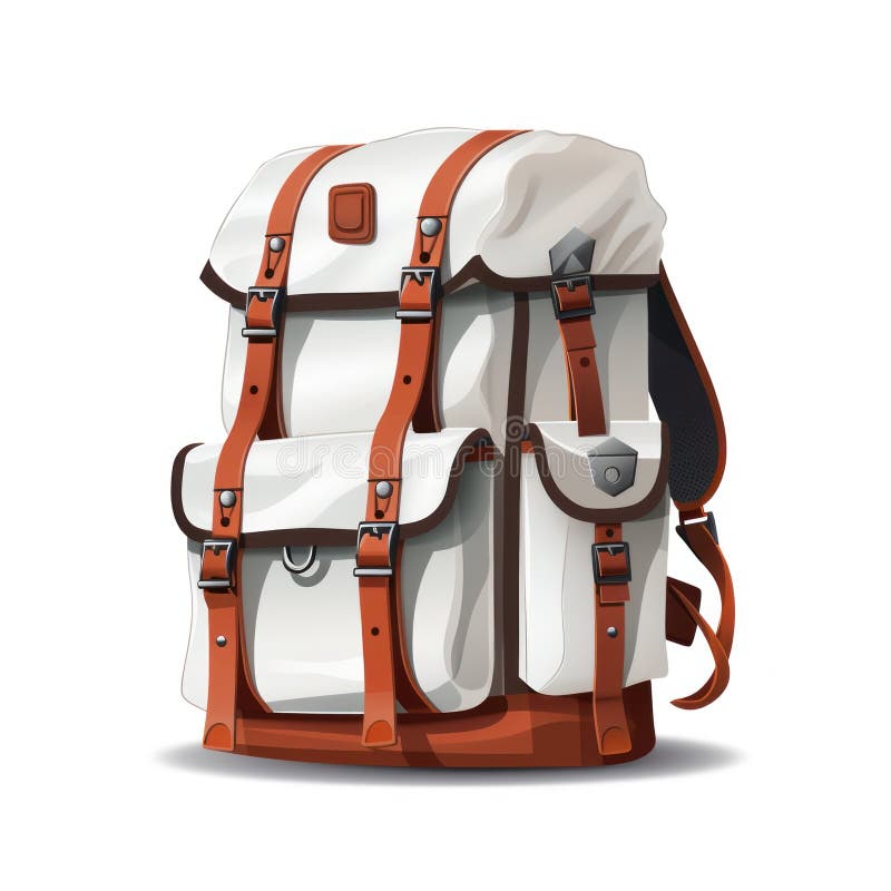 Minimalistic Animation of a Backpack AI Generated Stock Illustration ...