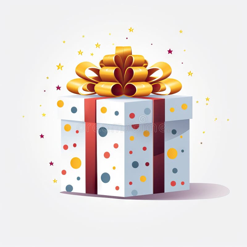 Minimalistic Animation of a Gift Box AI Generated Stock Illustration ...