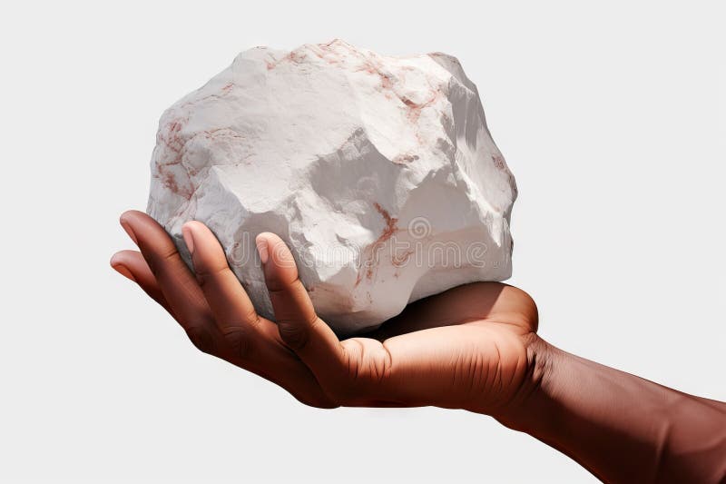 Minimalistic Animation of a Large Rock AI Generated Stock Illustration ...