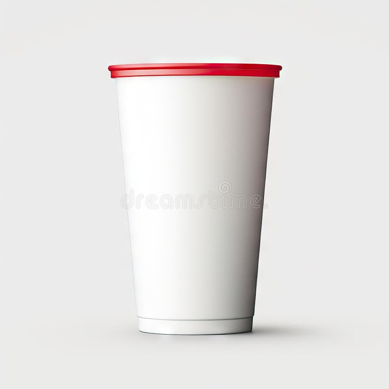 Minimalistic Animation of Plastic Cup AI Generated Stock Illustration ...