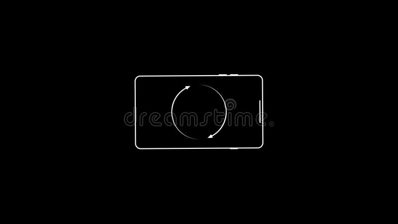 Phone Loading Loop Animation Stock Video - Video of connection, modern ...