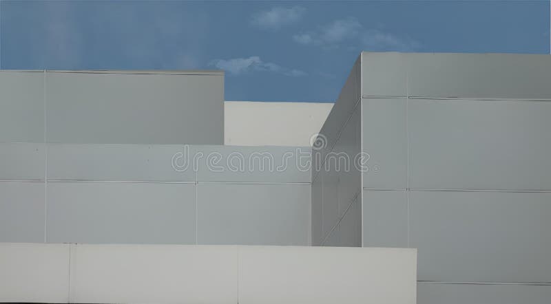 Minimalistic Architectural Design of a Modern Building with a Clear ...