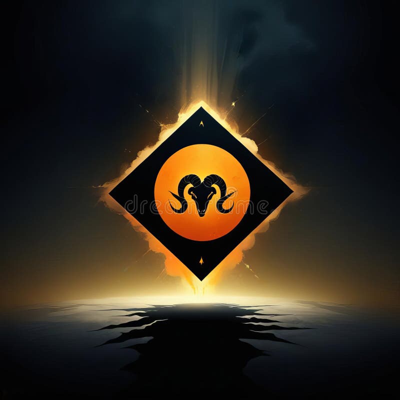 Minimalistic Aries T-Shirt Design Stock Illustration - Illustration of ...