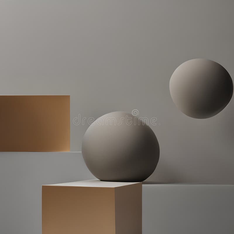 A Minimalistic Arrangement of Overlapping Organic Forms in Neutral ...