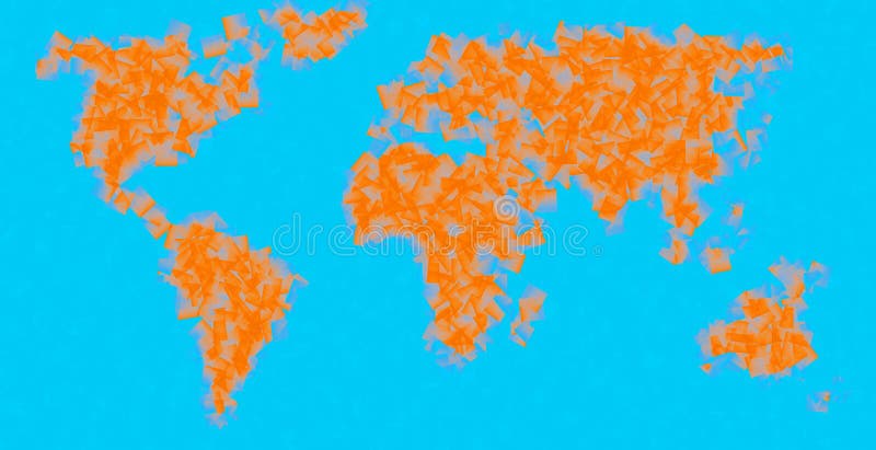Minimalistic, Artistic Abstract Colorful World Map for Presentation ... Minimalistic, Artistic Abstract Colorful World Map for Presentation ...