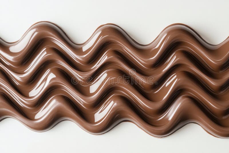 Minimalistic Artistic Chocolate Wave Pattern with Glossy Finish Stock ...