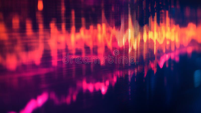 Minimalistic Audio Wave Patterns on a Dark Background for Podcast Day ...