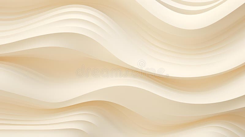 Minimalistic Background of Abstract Waves in Ivory Colors. Creative ...