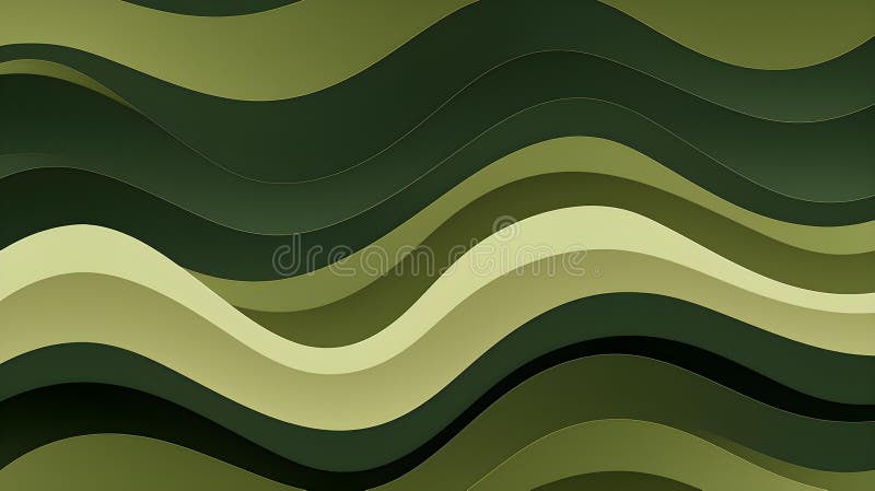 Minimalistic Background of Abstract Waves in Khaki Colors. Creative ...