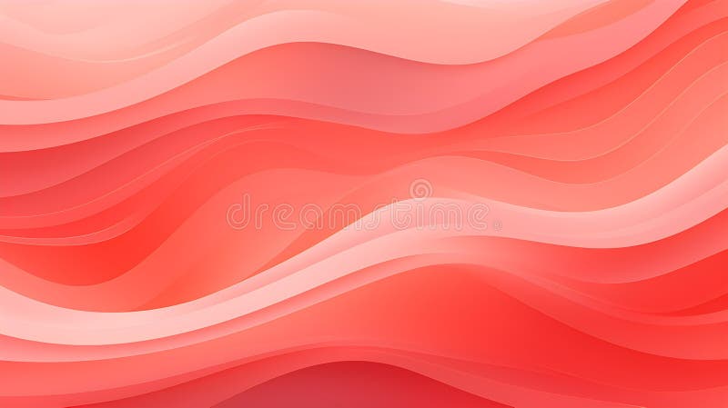 Minimalistic Background of Abstract Waves in Light Red Colors. Creative ...
