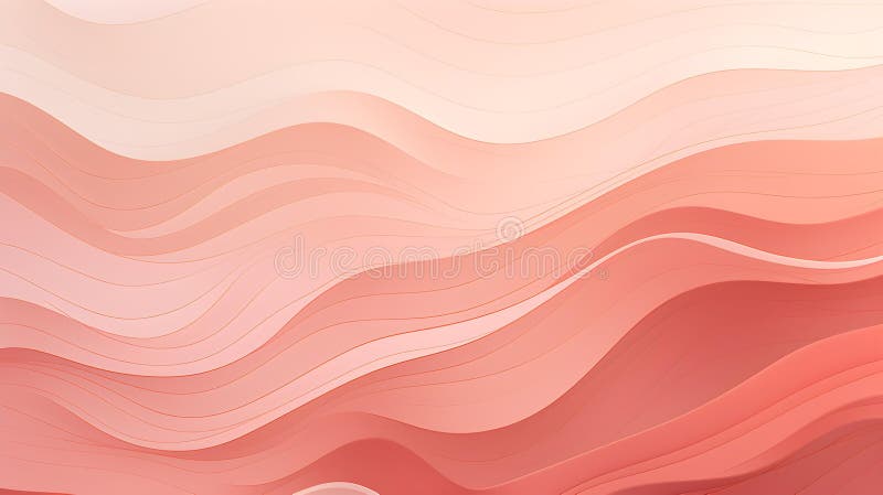 Minimalistic Background of Abstract Waves in Rose Gold Colors. Creative ...