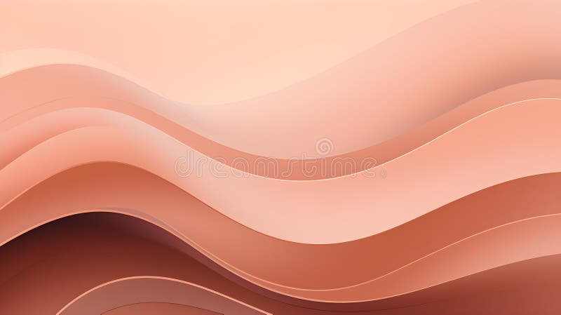 Minimalistic Background of Abstract Waves in Rose Gold Colors. Creative ...