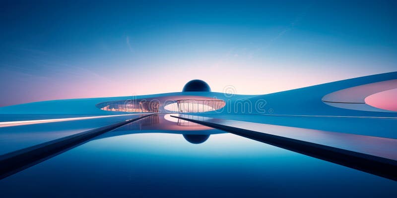 Minimalistic Background with a Minimalistic Architectural Design ...