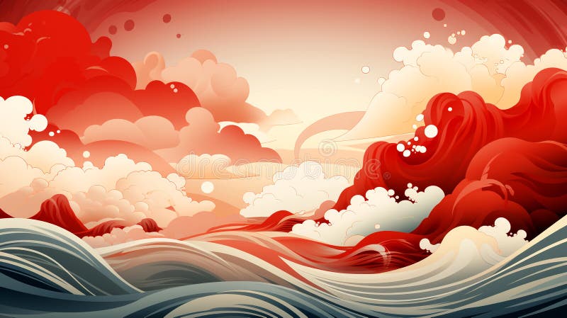 Minimalistic Background in Oriental Philosophical Style Stock ...