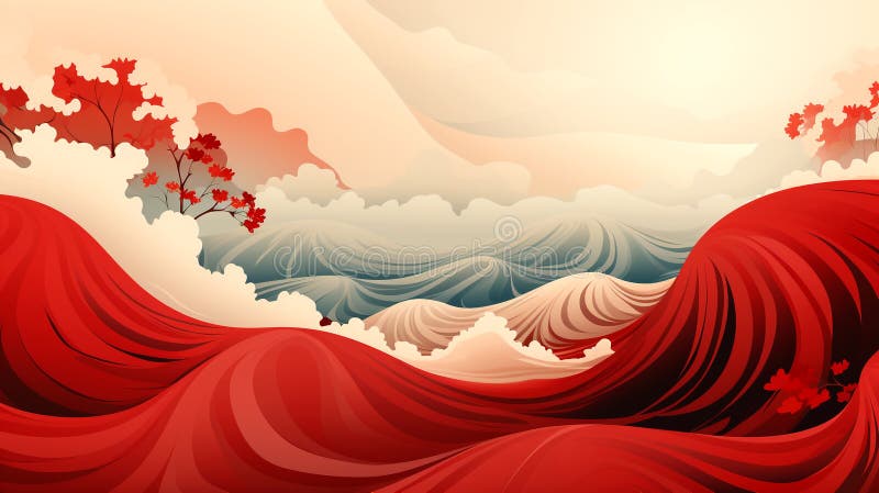 Minimalistic Background in Oriental Philosophical Style Stock ...