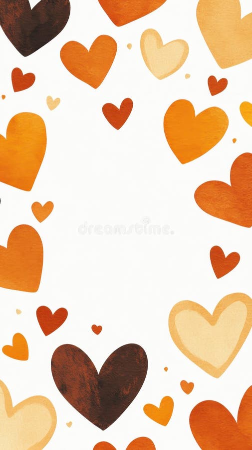 A Minimalistic Beige Valentines Day Background with Empty Middle ...