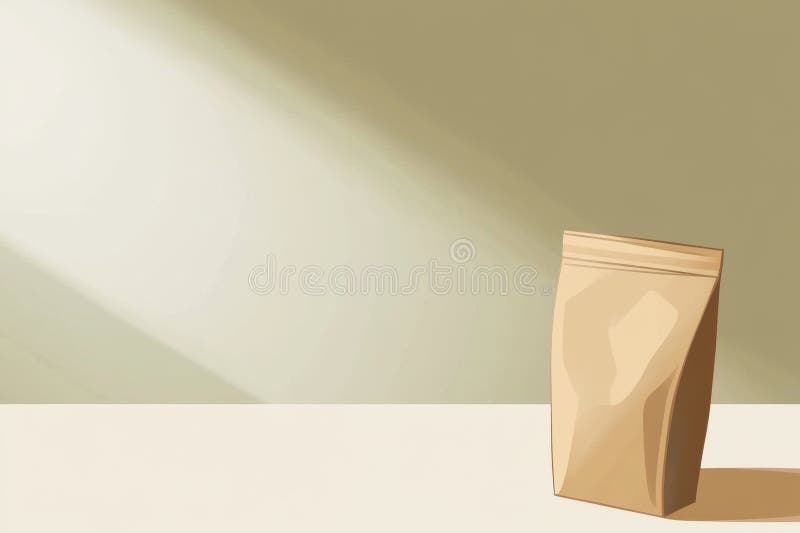 Minimalistic Biodegradable Packaging Design with Neutral Tones Stock ...