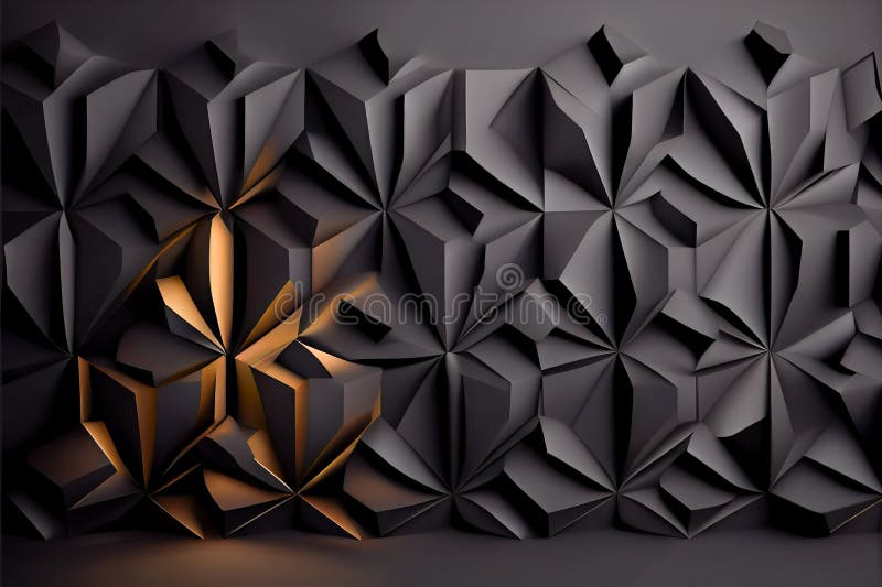 Minimalistic Black Wall Texture in the Room. Generative AI Stock ...