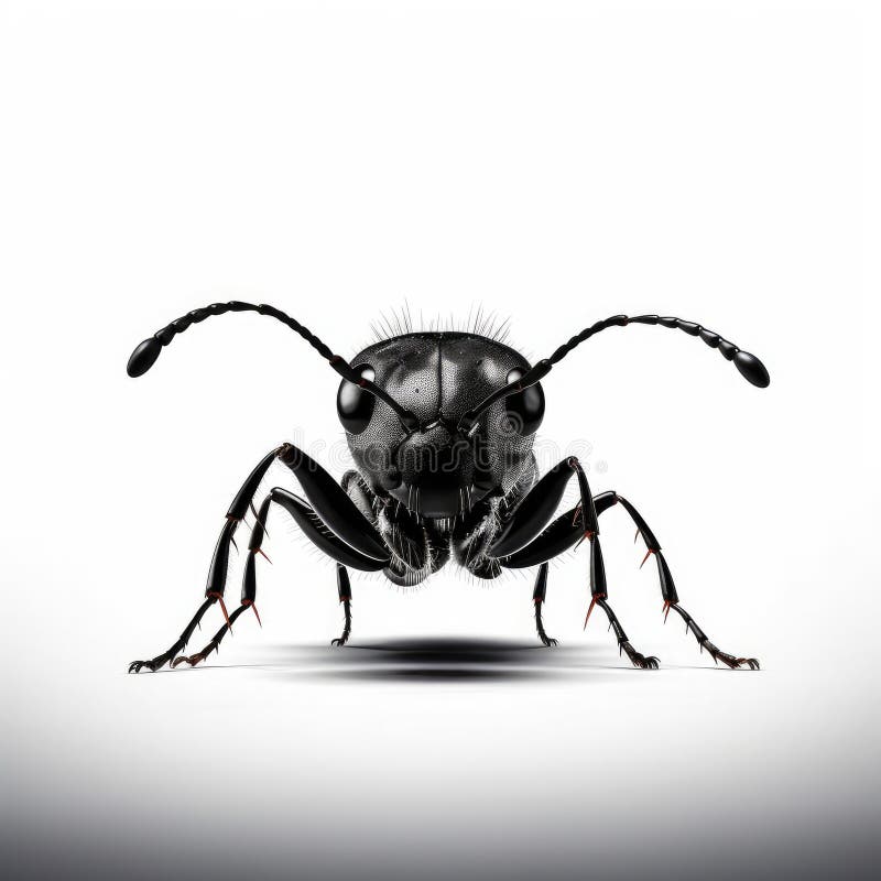 Minimalistic Black and White Ant Design for Invitations and Posters ...