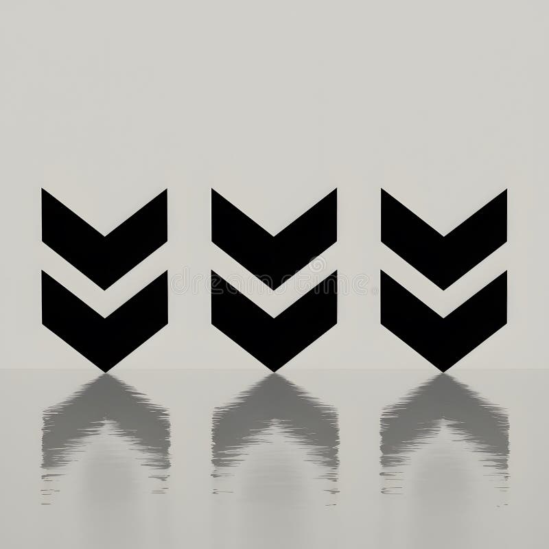 Minimalistic Black and White Chevron Pattern Design with Elegant and ...