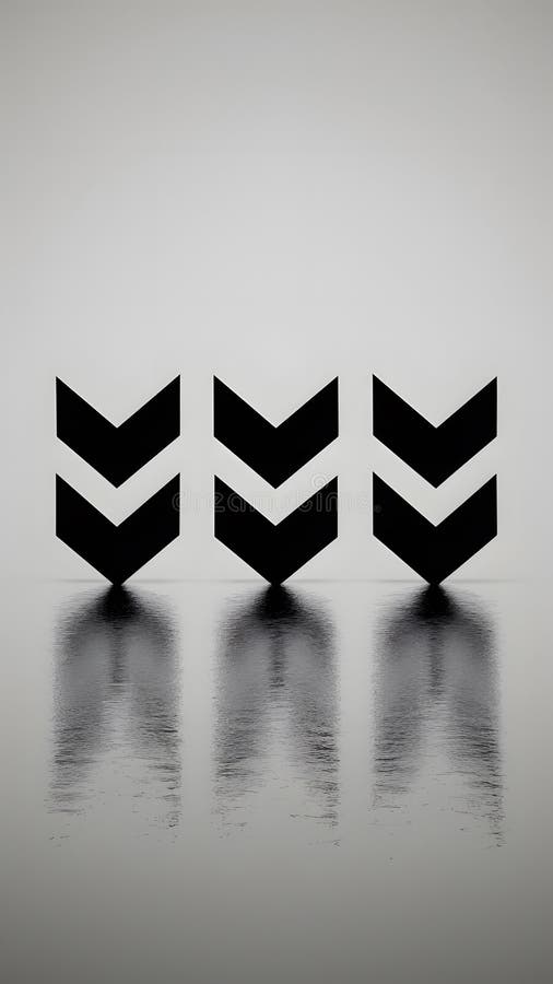 Minimalistic Black and White Chevron Pattern Design with Elegant and ...