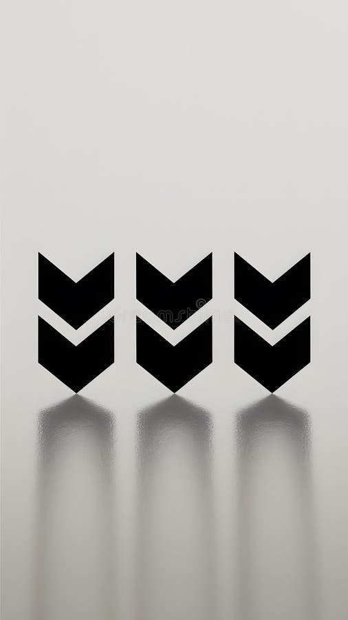 Minimalistic Black and White Chevron Pattern Design with Elegant and ...
