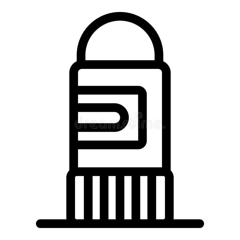 Simple Modern Deodorant Stick Packaging Line Icon Stock Illustration ...