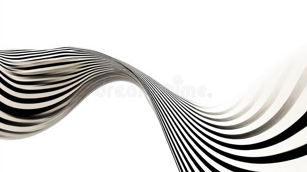 Minimalistic Black and White Line Pattern Creates Rhythmic Motion and ...