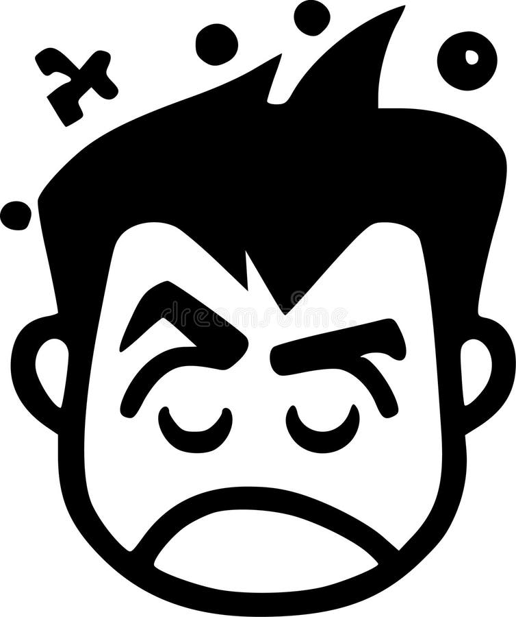 Sarcastic - Black and White Isolated Icon - Vector Illustration Stock ...