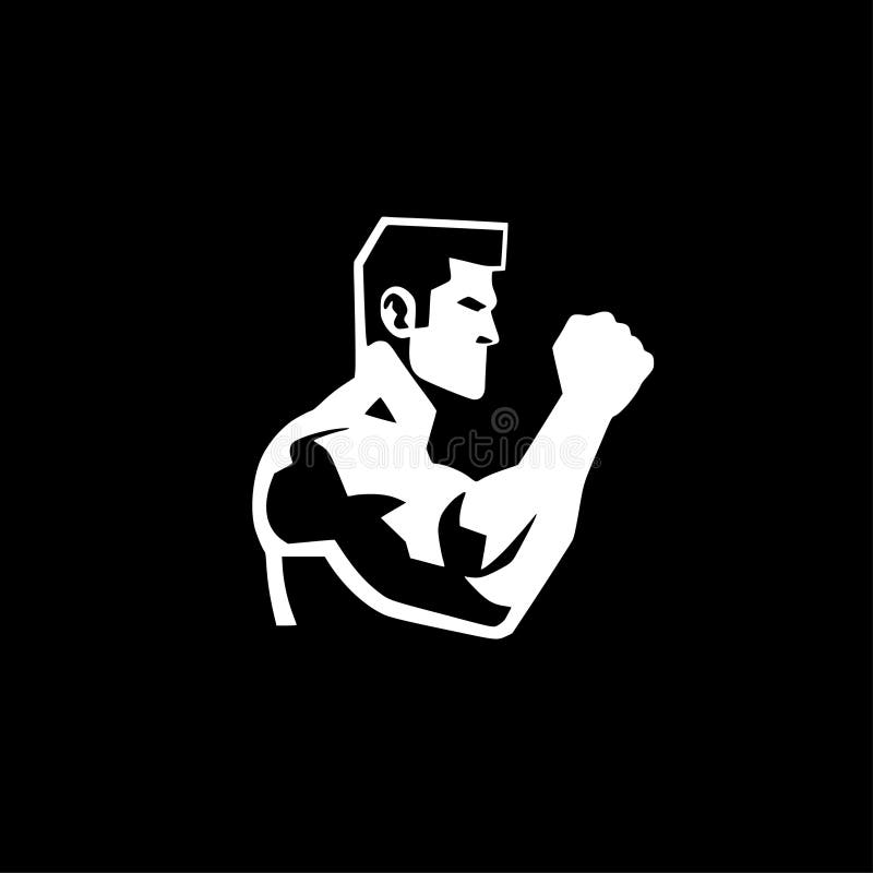 Biceps - Minimalist and Flat Logo - Vector Illustration Stock Vector ...