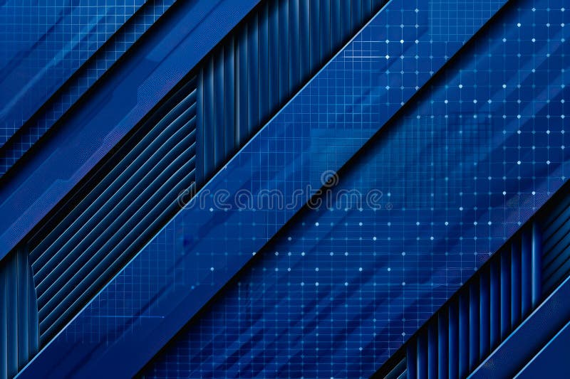 Minimalistic Blue Abstract Background with Geometric Lines and Digital ...