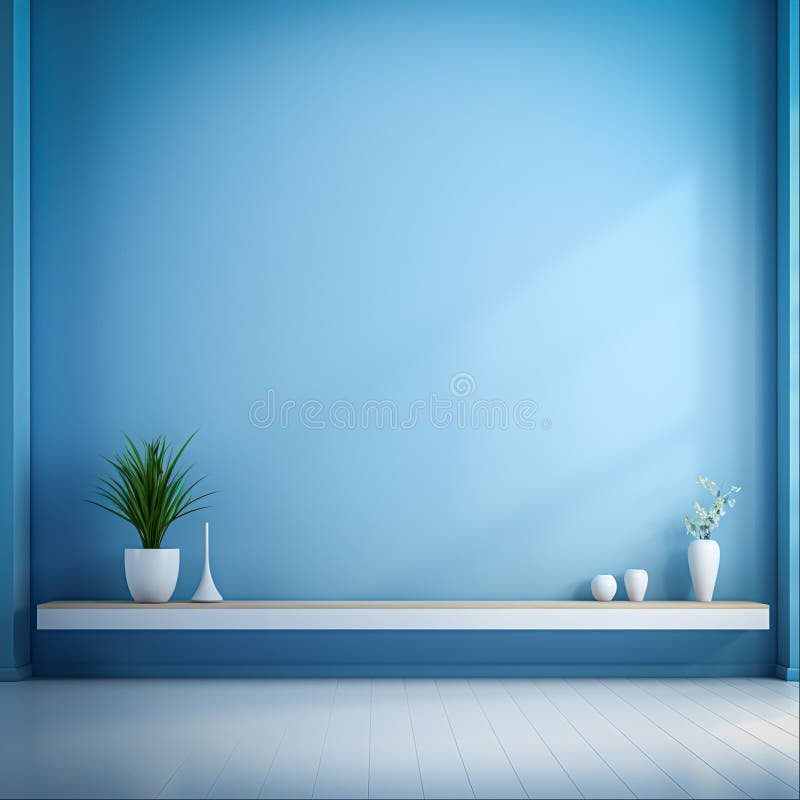 Minimalistic Blue Background for Universal Presentations Elegant Design ...