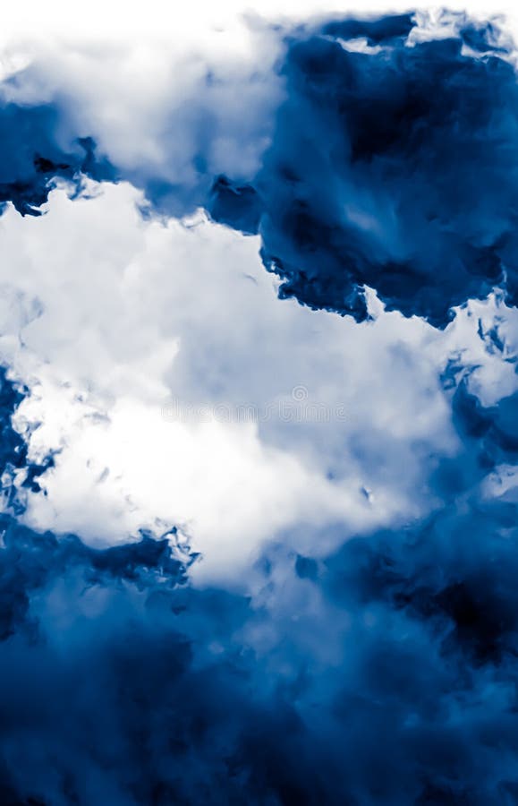 Minimalistic Blue Cloudy Background As Abstract Backdrop, Minimal ...