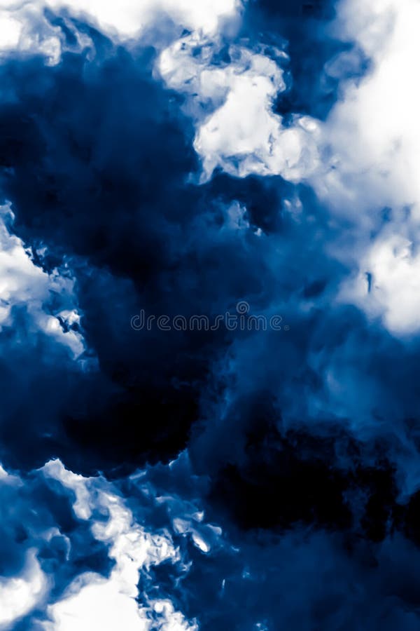 Minimalistic Blue Cloudy Background As Abstract Backdrop, Minimal ...