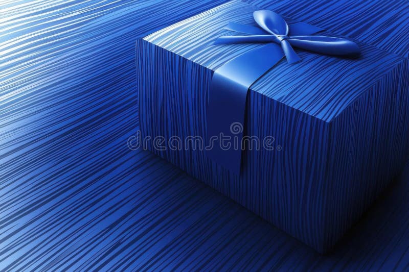 Minimalistic Blue Gift Box Design for Celebrations and Decor ...