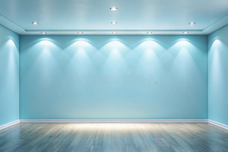Minimalistic Blue Interior Presentation Background Stock Illustration ...