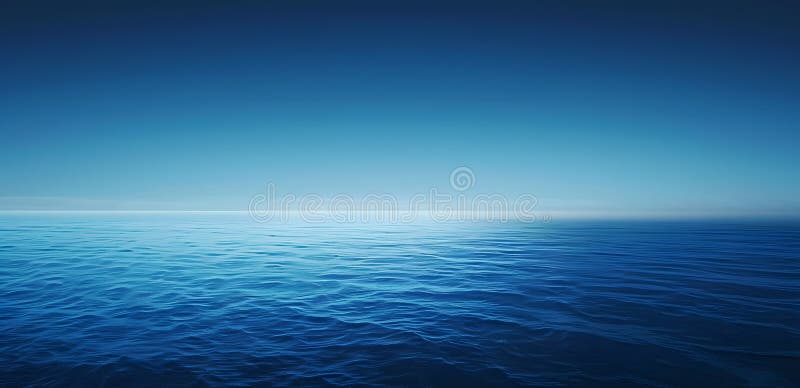 Minimalistic Blue Ocean Gradient Background Stock Illustration ...
