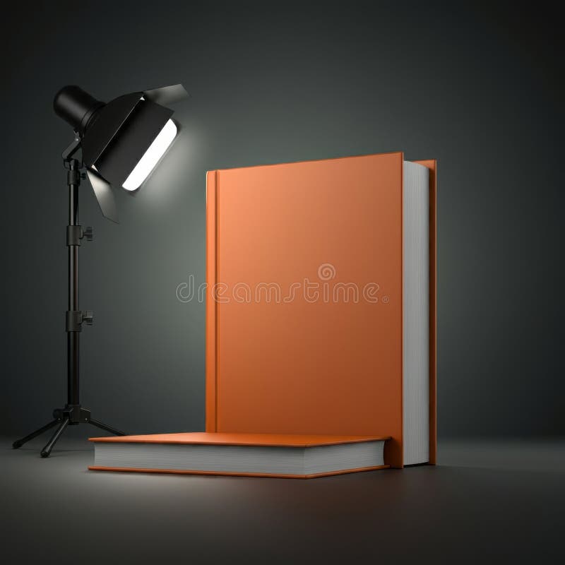 Book Cover Mockup Design Background Stock Illustration - Illustration ...