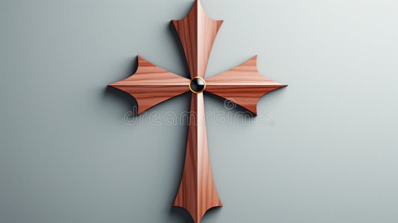 Minimalistic Catholic Cross Design Ai Generated Stock Illustration ...