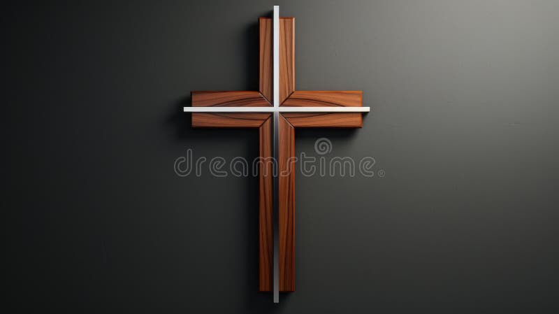 Minimalistic Catholic Cross Design Ai Generated Stock Illustration ...
