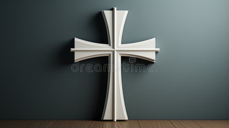 Minimalistic Catholic Cross Design Ai Generated Stock Illustration ...