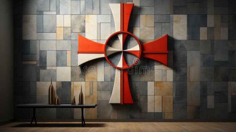Minimalistic Catholic Cross Design Ai Generated Stock Illustration ...