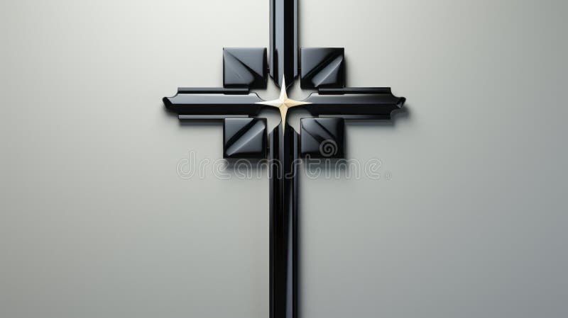 Minimalistic Catholic Cross Design Ai Generated Stock Illustration ...