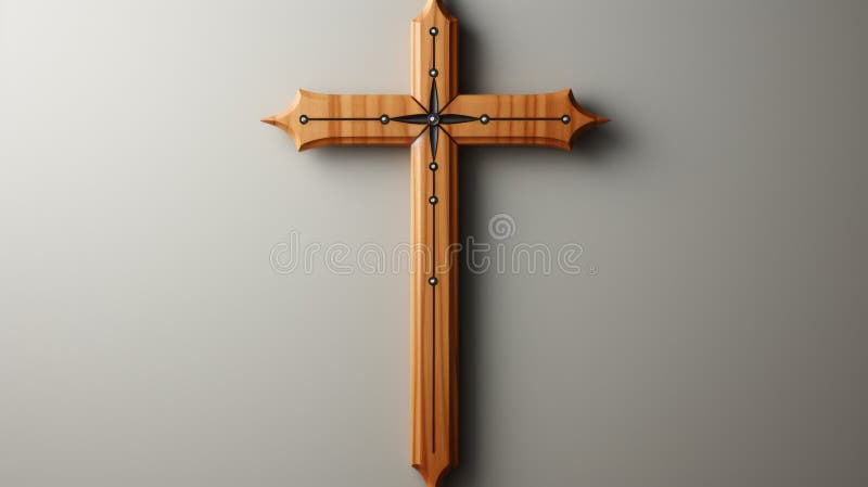 Minimalistic Catholic Cross Design Ai Generated Stock Illustration ...