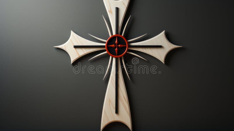 Minimalistic Catholic Cross Design Ai Generated Stock Illustration ...